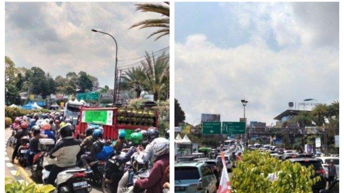 Polisi Berlakukan One Way Arah Puncak Siang Ini, Antrean Kendaraan Sempat Hampir Sentuh GT Ciawi ...