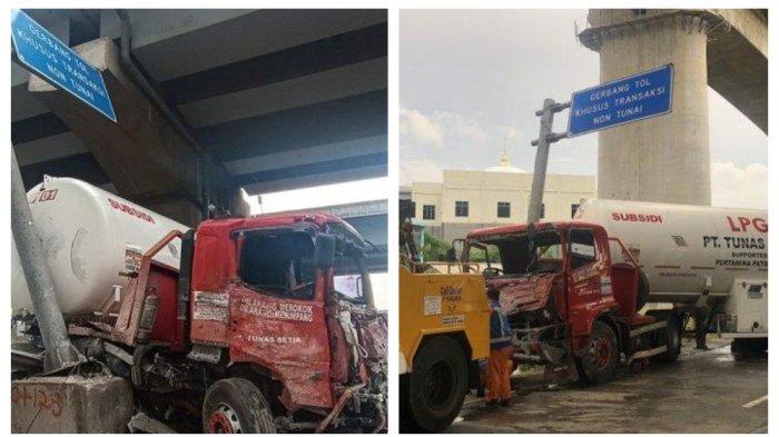 Kecelakaan di Tol Japek Bekasi, Kronologi Truk Tangki Ringsek Gara-gara Selip Ban, Tembok Tol ...