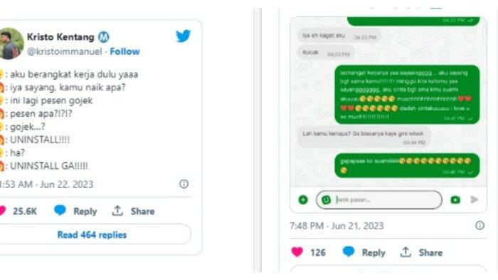 Ramai di Twitter Cara Syahnaz dan Rendy Chating Via Gojek Diikuti ...