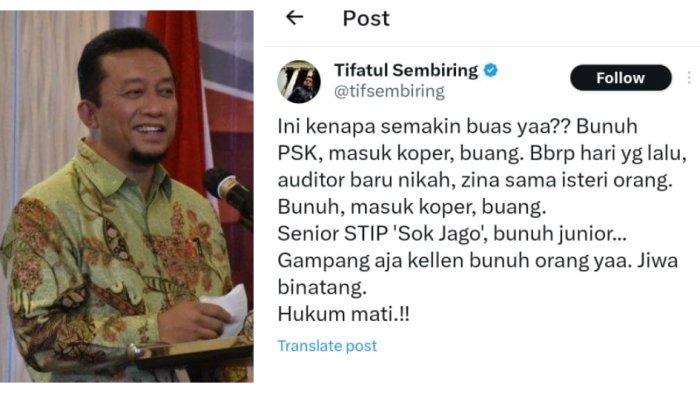 Tifatul Sembiring Soroti Kasus Jasad Wanita Dalam Koper Hingga Taruna ...