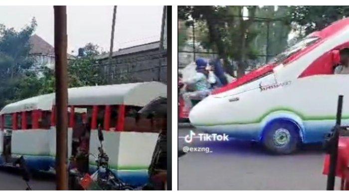 Unik! Odong-Odong Ini Dimodifikasi Layaknya Kereta Cepat ...