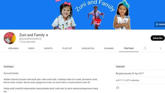 Kalahkan Raffi Ahmad dan Atta Halilintar, Zuni and Family Jadi YouTuber Terkaya di Indonesia ...
