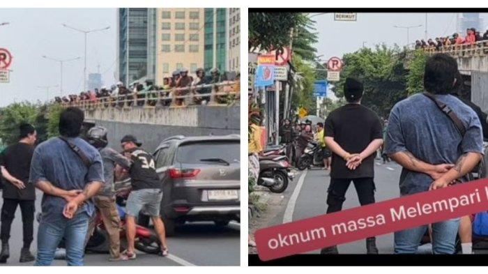Youtuber Laurend Muncul Lagi Bikin Konten Adang Pemotor Lawan Arah, Sampai Ditimpuki Warga di ...