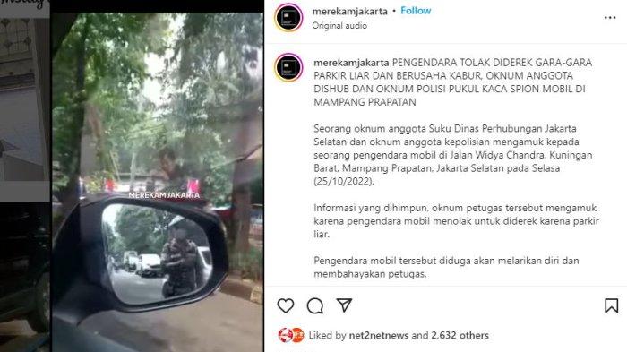 Oknum Polisi dan Dishub Rusak Spion di Widya Chandra, Pengendara Disebut Hendak Tabrak Petugas ...