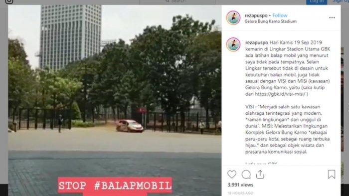 Viral Video Balapan Mobil di Area GBK, Begini Tanggapan Koalisi Pejalan ...