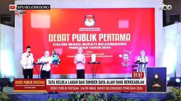 'Bertingkah' saat Debat Pilkada Bojonegoro, Teguh Haryono-Farida Hidayati Cuma Raih 10 Persen ...