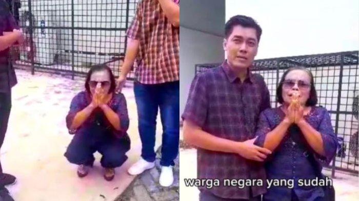 Sedih! Seorang Ibu Bersimpuh Mohon ke Warga Agar Tak Dibubarkan saat ...