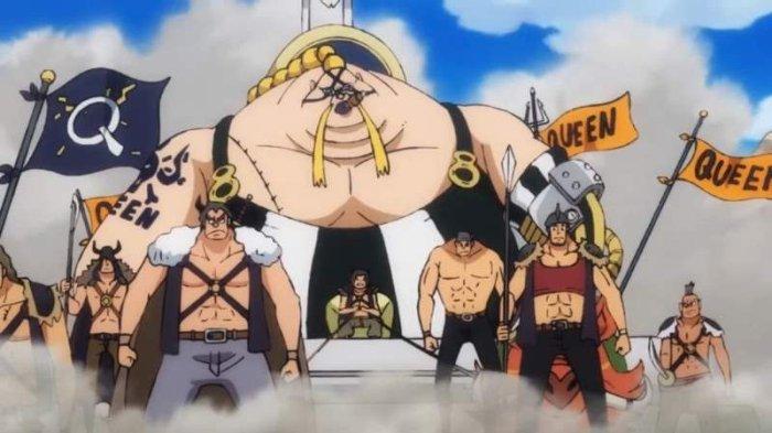 Anime One Piece Episode 1001, Queen Bakal Menjebak X-Drake, Simak ...