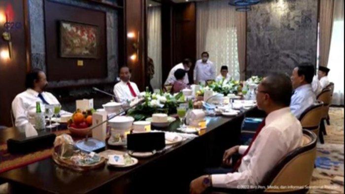 Sebelum Presiden Jokowi Umumkan Reshuffle, Ketua Umum Parpol Makan ... Sebelum Presiden Jokowi Umumkan Reshuffle, Ketua Umum Parpol Makan ...