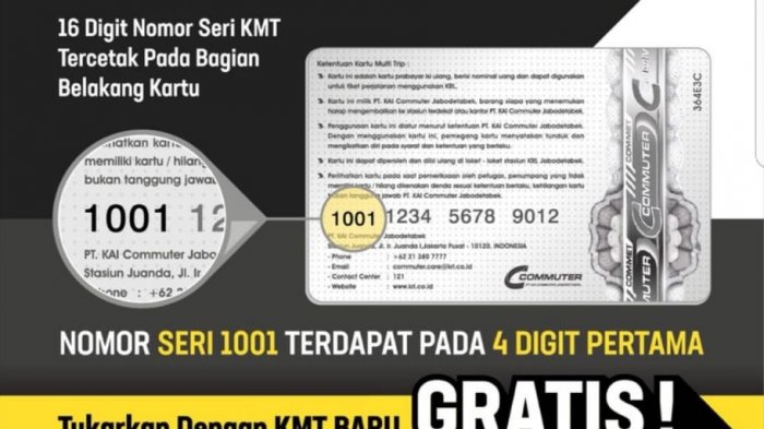Mulai Besok Kartu Multi Trip Nomor Seri 1001 Tak Bisa Digunakan ...