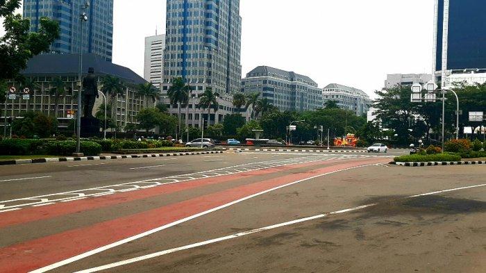 Buruh Batal Demo di Istana Negara, Lalu Lintas Jalan Medan Merdeka ...