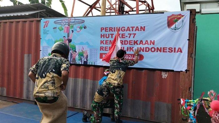 Hanya di Kodim 0502 Jakarta Utara Ada Lomba Panjat Kontainer Peringati HUT ke-77 RI ...