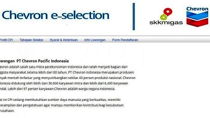 PT Chevron Buka 45 Posisi untuk Fresh Graduate, Daftar Gaji hingga ...