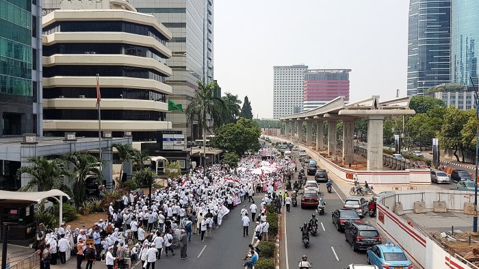 Ada Demo di Kedutaan Besar Arab Saudi, Kepadatan Panjang Terjadi di ...