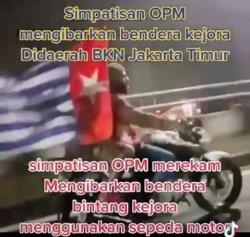 Pemotor Kibarkan Bendera OPM Diduga di Wilayah Jaktim, Polres dan Kodim ...