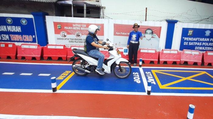 Melihat Penerapan Ujian Praktik SIM Rute S di Polres Metro Bekasi Kota ...