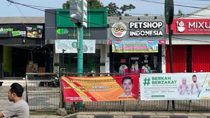 Spanduk Dukungan untuk Kaesang Pangarep Mulai Bertebaran di Kota Depok - Tribunjakarta.com