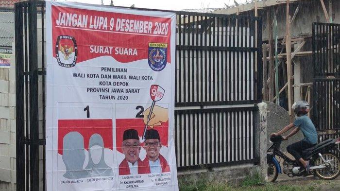 Spanduk Paslon Pilkada Depok 2020 Catut Logo KPU dan Pemkot, Ketua KPU ...