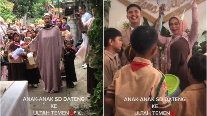 Unik! Siswa SDN Ragunan 12 Kompak Bawa Perabotan Hadiri Resepsi ...