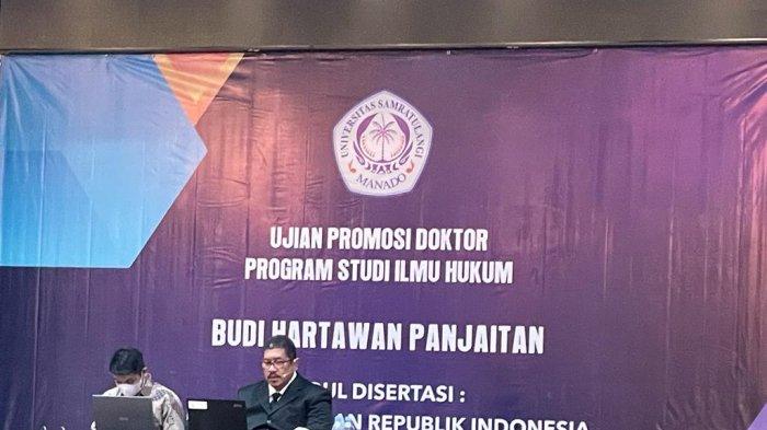 Budi Hartawan Pandjaitan Jalani Sidang Terbuka Promosi Doktor, Paparkan ...
