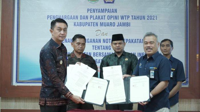 Raih WTP, Kemenkeu Berikan Penghargaan Kepada Pemkab Muaro Jambi - Tribunjambi.com