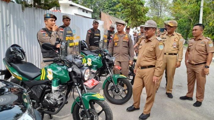 Empat Sepeda Motor Kendaraan Operasional Satpol PP Kota Jambi akan ...