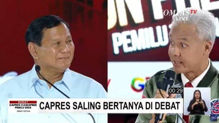 Perdebatan Prabowo Subianto vs Ganjar Pranowo Soal Data Pertahanan dan Keamanan - Tribunjambi.com