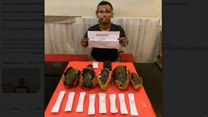 Satresnarkoba Polresta Jambi Tangkap Pengedar Sabu-sabu dan Ganja di Danau Sipin - Tribunjambi.com