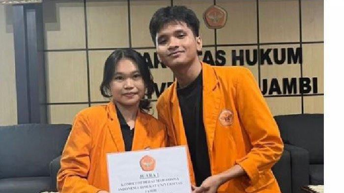 Jesaya dan Laura, Mahasiswa Ilmu Hukum Peraih Juara 1 KDMI UNJA - Tribunjambi.com
