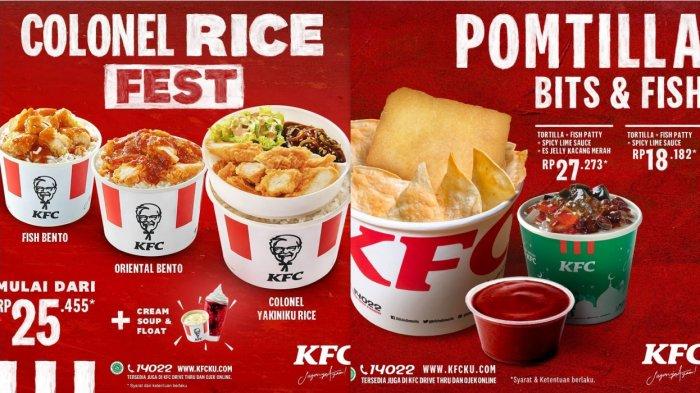 Daftar Promo KFC hingga 30 Juni 2020 - Colonel Rice Fest Rp 25 Ribu ...