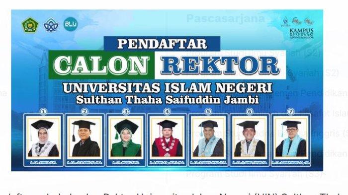 Daftar 7 Calon Rektor UIN STS Jambi - Ada 2 Perempuan dan 5 Laki-laki ...