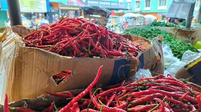 Cabai Kisaran Rp 34-50 Ribu per Kg di Pasar Angso Duo Baru Kota Jambi - Tribunjambi.com