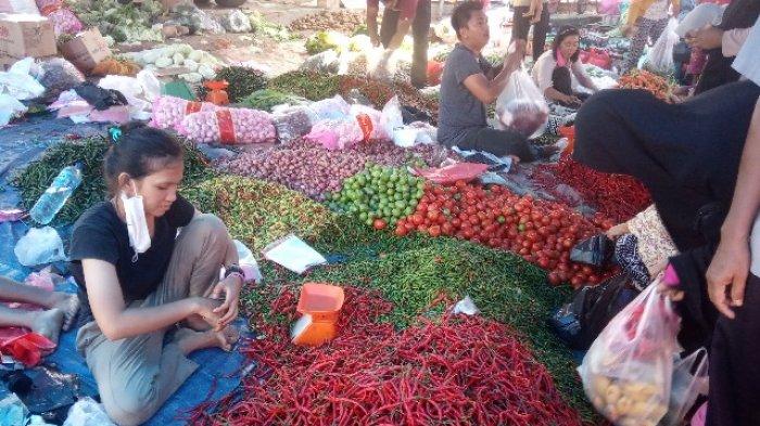 Banjir Pasokan, Harga Cabai Merah dan Bawang di Pasar Sengeti Turun - Tribunjambi.com