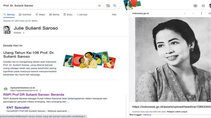 Sosok Dokter Perempuan Asal Indonesia Dipajang Google Doodle Hari Ini ...