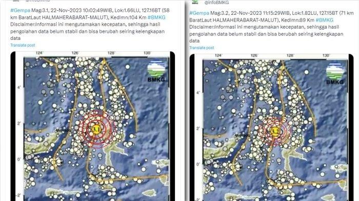 Gempa Susulan di Halmahera Barat Usai Diguncang 6.6 Magnitudo Terjadi 2 Kali - Tribunjambi.com