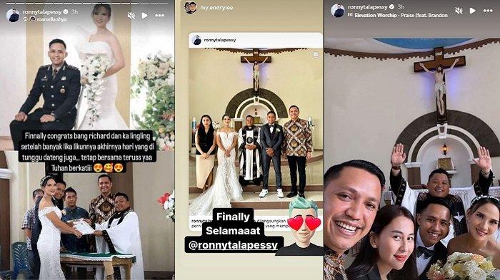 Resepsi Pernikahan Bharada Richard Eliezer dengan Lingling, Richard Nyanyi Lagu Janji Putih ...