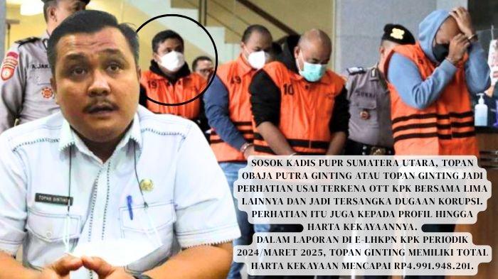 HARTA Kekayaan Topan Ginting, Kadis PUPR Sumut Kena OTT KPK Capai Rp4,9 Miliar, Rumah Rp1M di ...