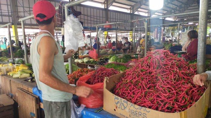 Harga Cabai dan Bawang di Pasar Angso Duo Naik Lagi, Stok di Gudang Kosong - Tribunjambi.com