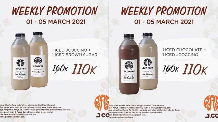 Promo JCO Hari Ini 2 Maret 2021, 2 Botol J.Coffee 1 liter Harga spesial ...