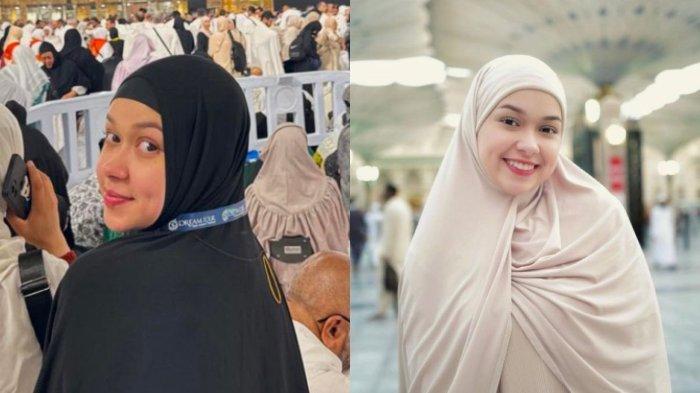 5 Potret Rebecca Klopper saat Umroh, Tampil Cantik Pakai Hijab hingga Didoakan Dapat Jodoh ...