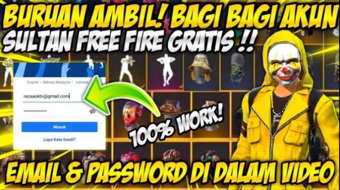 700+ Akun Sultan Free Fire Gratis Full Diamond +999999 Spesial Desember ...