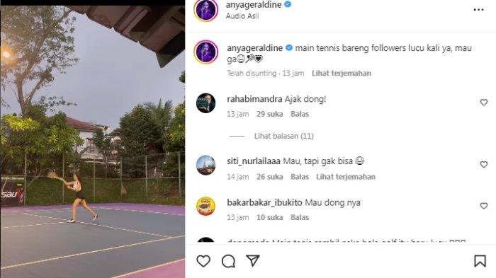 Anya Geraldine Bakal Ajak Followers Main Tenis Bareng: Lucu Kali Ya - Tribunjambi.com