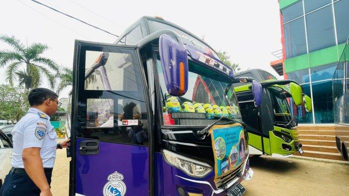 Hasil Rampcheck di Objek Wisata Jambi, 9 Bus Pariwisata Tidak Laik ...