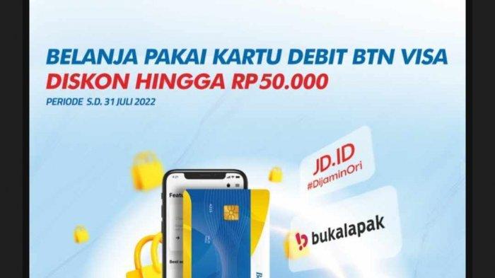 BTN Berikan Diskon hingga Rp50 Ribu Belanja di eCommerce - Tribunjambi.com