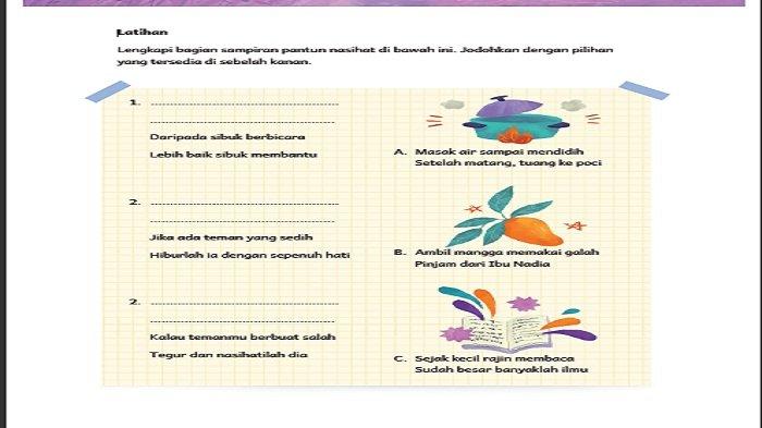 Kunci Jawaban Bahasa Indonesia Kelas 5 Halaman 188, Sampiran Pantun ...