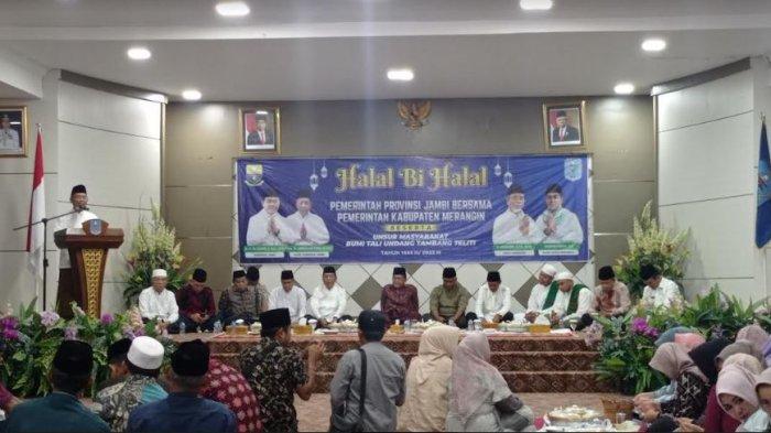 Bupati Merangin Singgung Masalah DBH Saat Halal Bihalal dengan Wagub Abdullah Sani - Tribunjambi.com