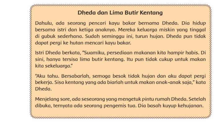 Nilai Pancasila di Dheda dan Lima Butir Kentang, Kunci Jawaban Kelas 6 ...