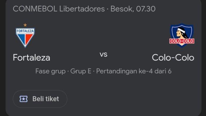 Prediksi Skor dan Statistik Fortaleza vs Colo-Colo di Copa Libertadores ...