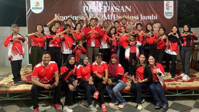 Ketua DPRD Jambi Edi Purwanto Lepas Atlet KORMI Ikut FORNAS ke Jawa Barat, Ini Harapannya ...