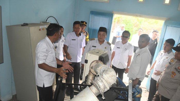 Pelayanan Air Bersih Terganggu, Bachril Bakri Tinjau IPA PDAM Unit Samaran Hilang Dicuri Orang ...